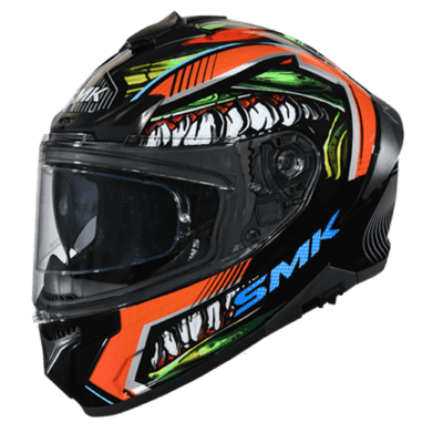 SMK Titan Carbon Solid Full Face Motorcycle Helmet | SMK Helmets