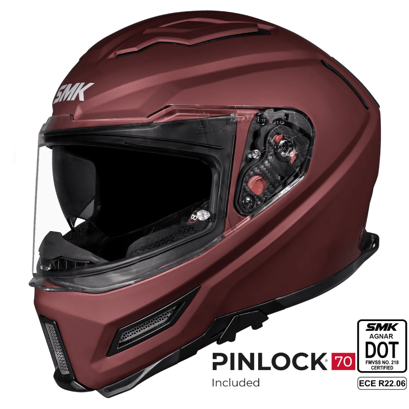 Buy SMK Agnar Full-Face Solid Helmet Online | SMK Helmets
