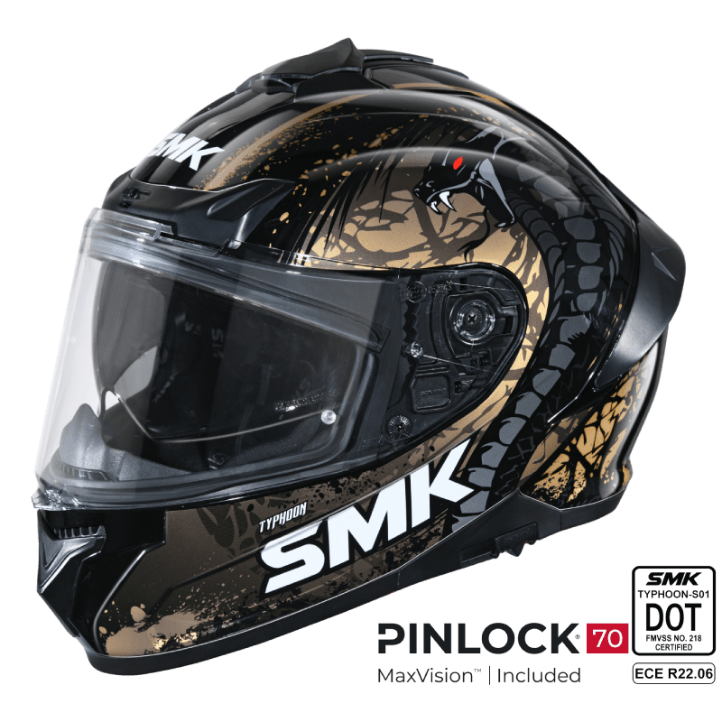 SMK Typhoon Reptile Full Face Motorcycle Helmet | SMK Helmets
