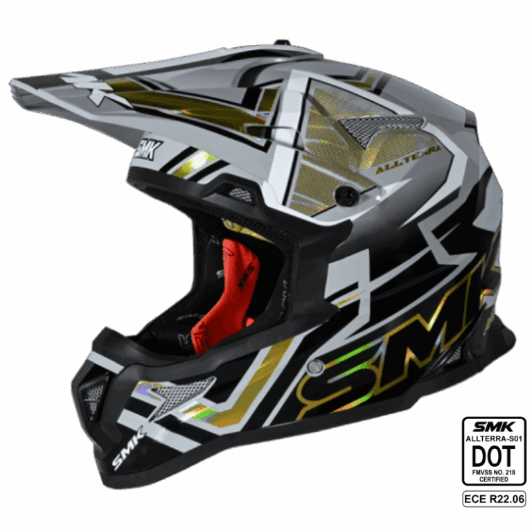 SMK Allterra X-Aces Chrome Off Road Motorcycle Helmet | SMK Helmets
